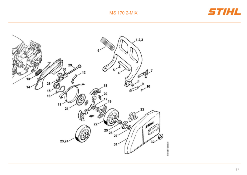 Tron onneuse Stihl MS 170 Motoculture info Tron onneuse Stihl MS 170 Motoculture info