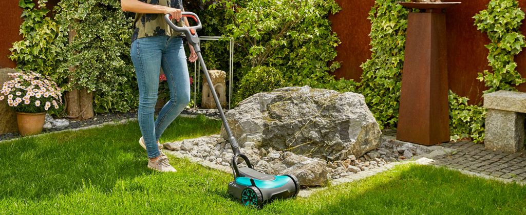 Gardena HandyMower Li 18-22 : la mini tondeuse à batterie - Motoculture ...
